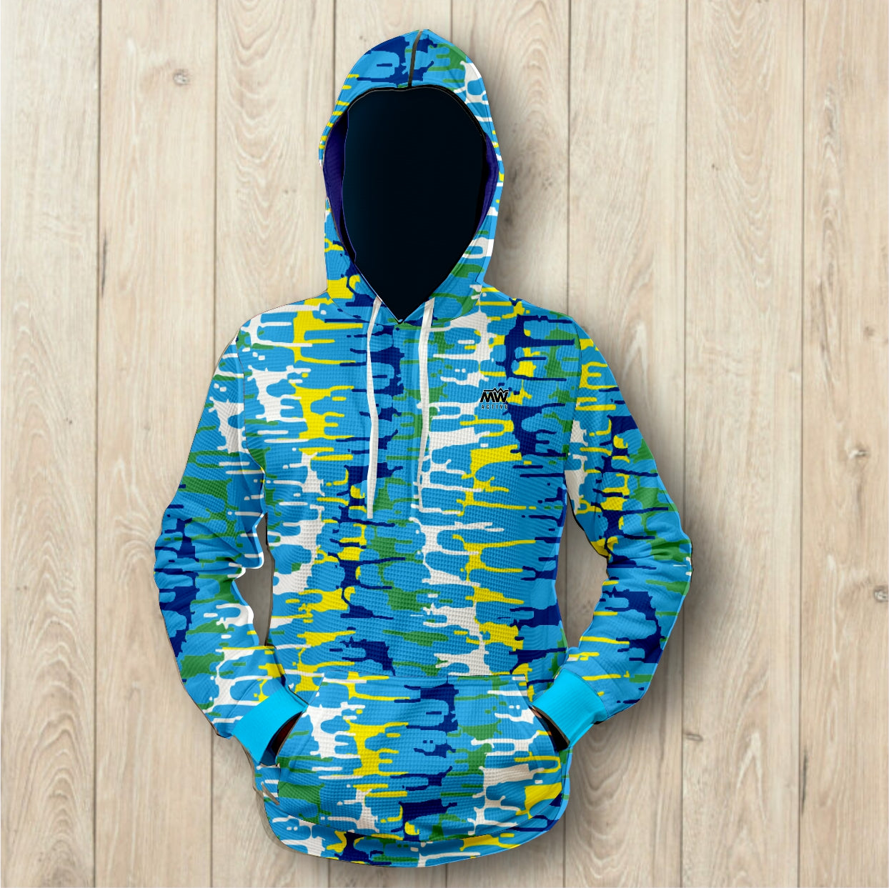 Blue Reflection- Unisex Waffle Hoodie – Martin West Designs