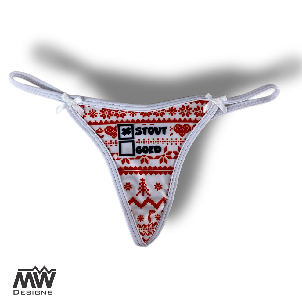 XMAS Goed of stout G-STRING – Martin West Designs