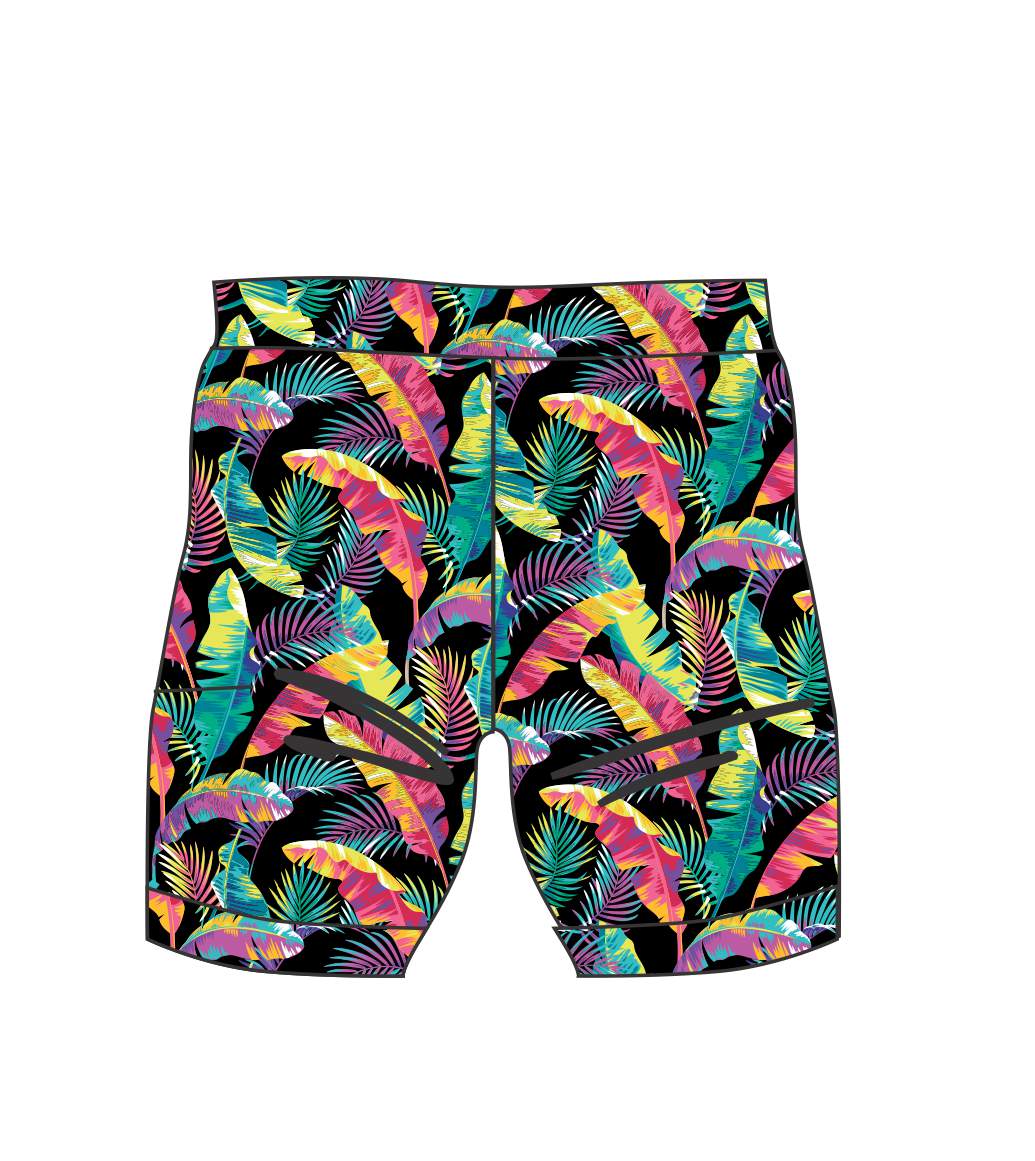FLASHY FOLIAGE 3632 run/paddle/swim short – Martin West Designs